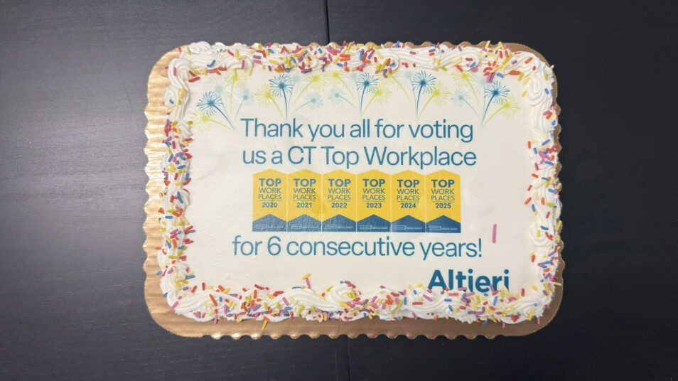 2025 Connecticut Top Workplace Award Winner - Altieri